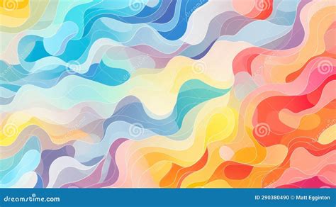 A Vibrant And Dynamic Abstract Background With Flowing And Colorful