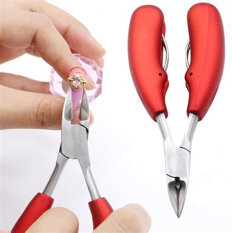 Украшения для ногтей для удаления драгоценных камней стальные щипчики плоскогубцы для маникюра