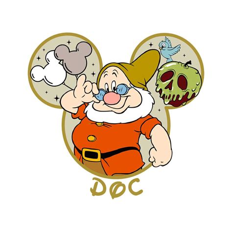 Doc The 7 Dwarfs Mickey Mouse Head Svg Inspire Uplift