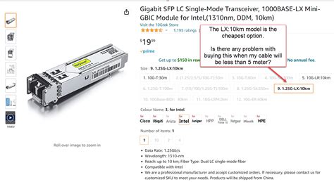 Need Help To Find An Intel Compatible Sfp Transceiver R Homelab