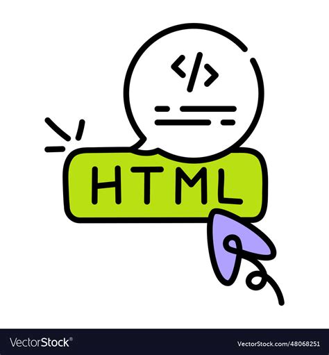 Html Coding Royalty Free Vector Image Vectorstock