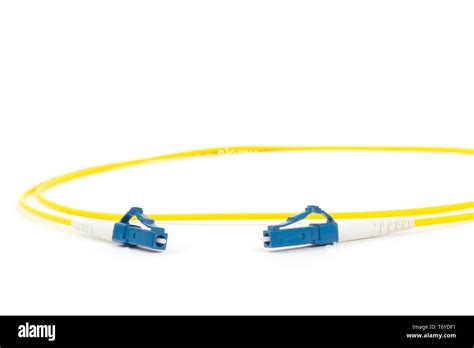 Fiber Optic Single Mode Hybrid Patch Cord Stock Photo Alamy