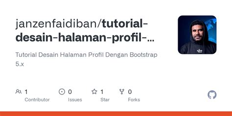Github Janzenfaidiban Tutorial Desain Halaman Profil Dengan Bootstrap
