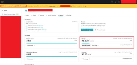 Storage Limit Exceeded But Not Really Wandb Help Wandb Community