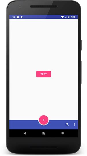 Android Bottomappbar With Bottomnavigationdrawer Connected To