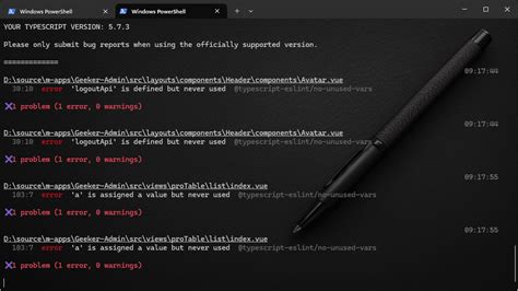 Geeker Admin项目报错：error ‘a‘ Is Assigned A Value But Never Used Typescript Eslintno Unused Vars