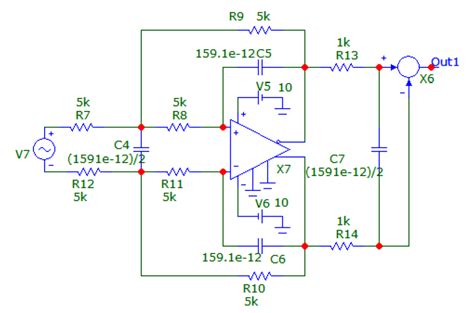 the third order low pass filter circuit figure 2 in the microcap