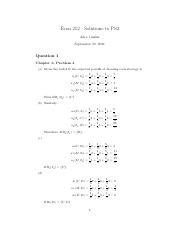 Econ PS Solutions Pdf Econ Solutions To PS Alice Gindin September Question