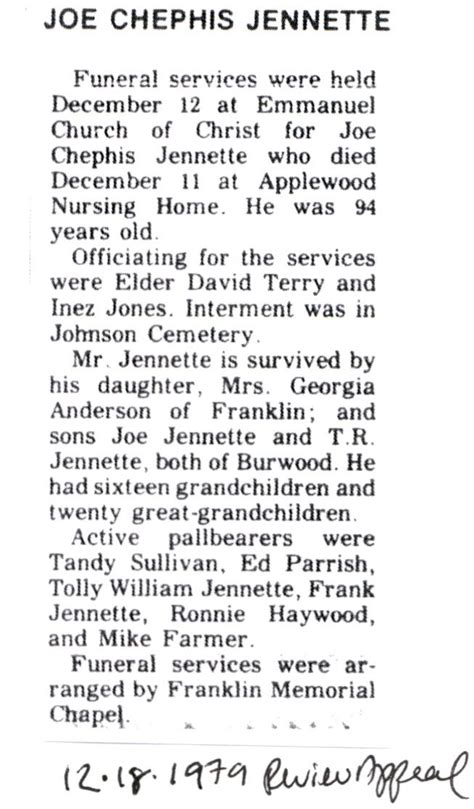 Joseph Cephas Seaf” Jennette 1886 1979 Find A Grave Memorial