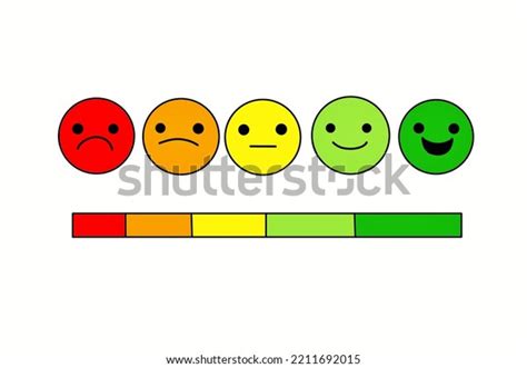 Customer Satisfaction Rating Scale Emotions Smiles Stock Illustration 2211692015 Shutterstock