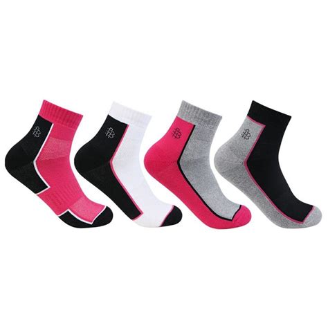 Buy Bonjour Womens Cushioned Ankle Socks Pack Of 4 Online