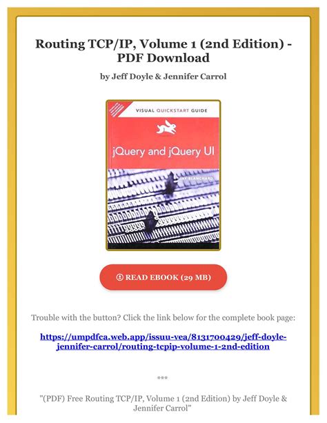 Pdf Free Routing Tcpip Volume 1 2nd Edition By Jeff Doyle