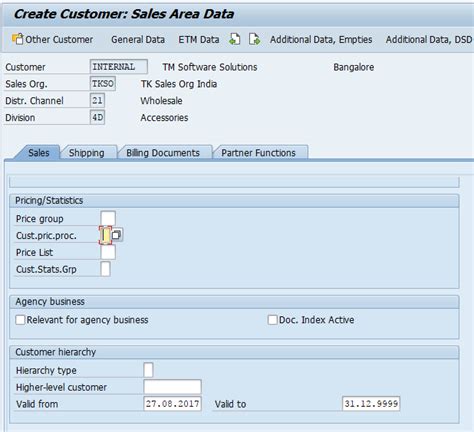 Create Customer Master Record In Sap Customer Master Data