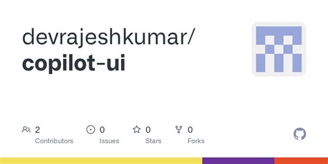 Github Devrajeshkumarcopilot Ui