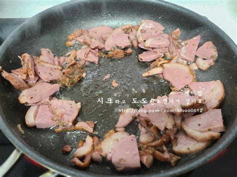 훈제오리 감자볶음