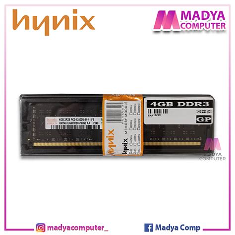 PERIPHERAL KOMPUTER LAPTOP Memory RAM LONGDIMM Untuk PC DDR3 Memory RAM PC Hynix 4GB