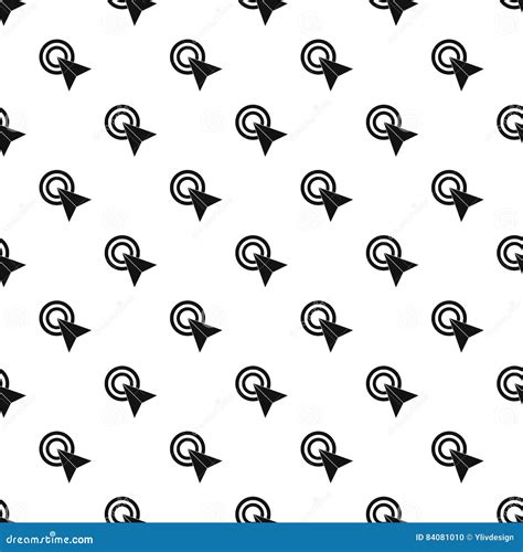Computer Arrow Cursor Pattern Simple Style Stock Vector Illustration Of Press Help