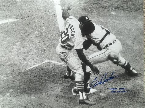 Lou Brock And Bill Freehan 1968 Detroit Tigers World Series 16x20
