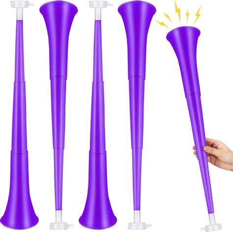 Outus 4 Pieces Collapsible Stadium Horn 24 Inch Vuvuzela