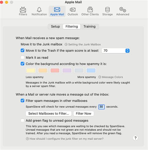 Spamsieve No Longer Sending Spam To Trash Spamsieve C Command