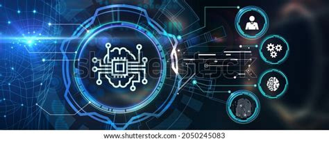 인공지능ai 기계 학습 현대 컴퓨터 기술 스톡 일러스트 2050245083 Shutterstock