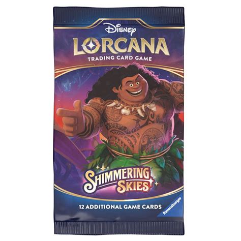 Disney Lorcana Shimmering Skies Booster Box 24 Packs Jet Cards