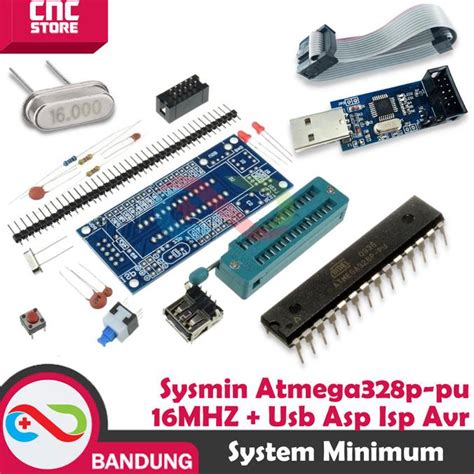 Jual Paket Lengkap Bootloader Atmega328p Pu Plus Usb Asp Isp Avr