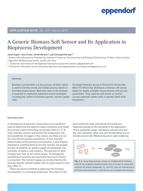 pdf a generic biomass soft sensor and its application in bioprocess