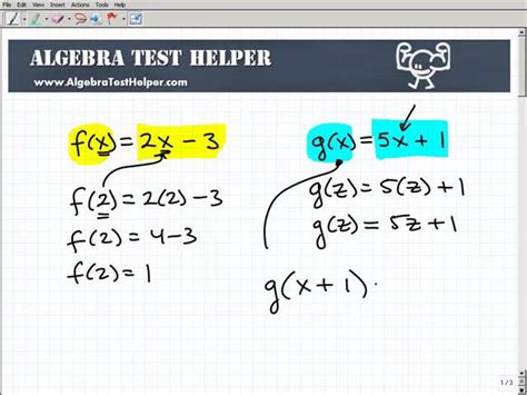 Composition Of Functions Lessons Blendspace