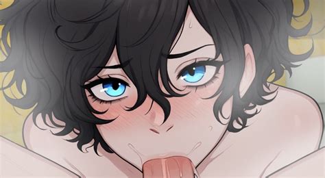 Rule 34 2boys Ai Assisted Ai Generated Blowjob Blowjob Face Blue Eyes Blush Completely Nude