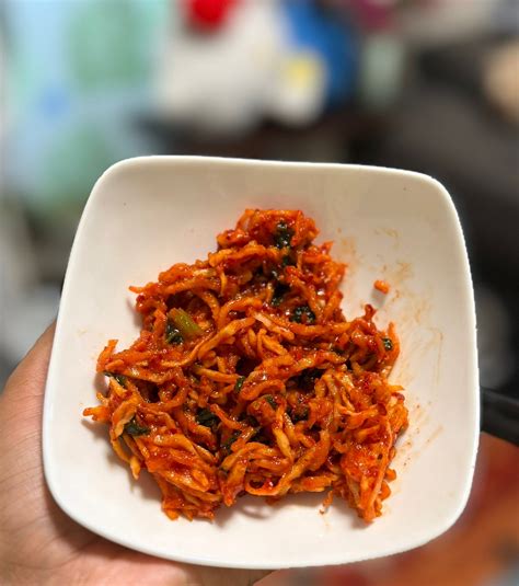 කමලක්කගේ මේ කිම්චි එක රාබු වලින් හදන එක ️ හරිම රසයි ️ මං ආසම කෑම වලින් උඩින්ම තියෙන කෑමක්☺️ රස