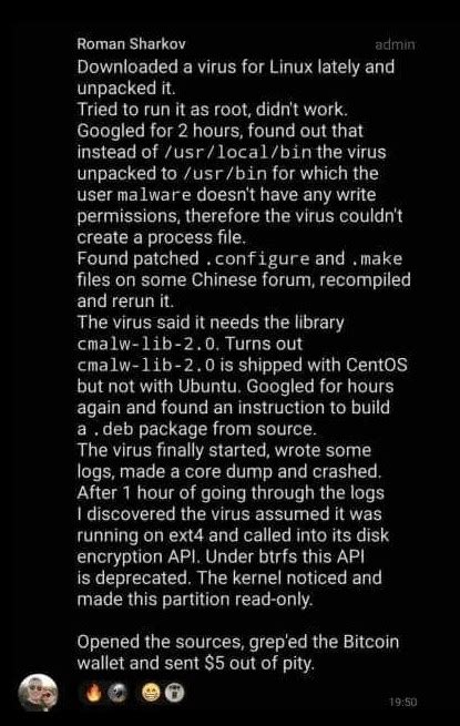 lmao why linux is safer than other oses r linuxboss