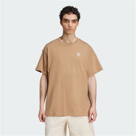 Adidas Trefoil Essentials Oversized Tee Brown Free Shipping With