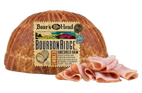 Boars Head Bold Bourbonridge Uncured Smoked Ham 1 Lb Qfc