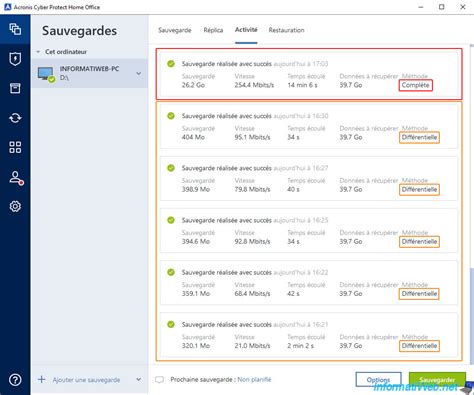 Create Backups Using The Version Chain Scheme With Acronis True Image Cyber Protect Home Office