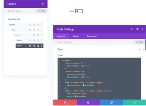 how to implement a dark mode toggle in your divi site