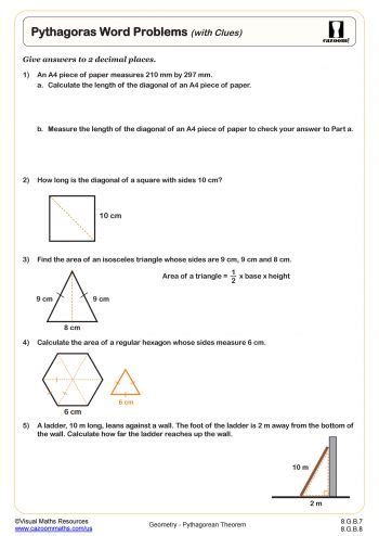 8th Grade Pythagorean Theorem Worksheets PDF Printable Worksheets Worksheets Library