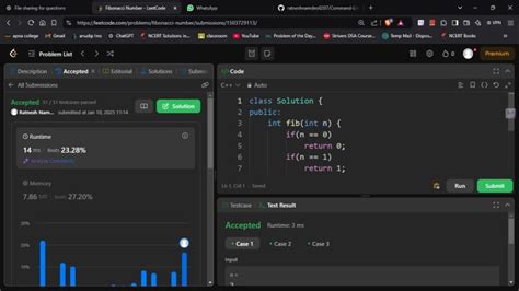 Ratnesh Namdeo On Linkedin Coding Leetcode Recursion Github Fibonacci Programming