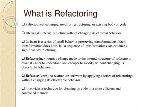 Refactoring