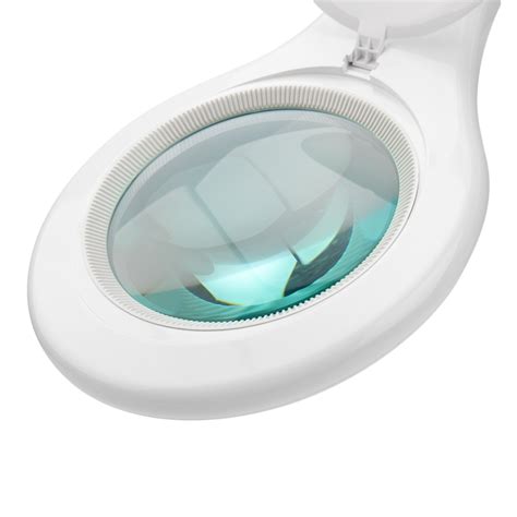 Лупа на струбцине круглая 5D с подсветкой 56 SMD LED, ø127мм, белая ...