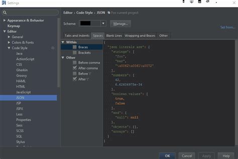 How To Format Spaces In Idea Json Formatting For Empty Objects And