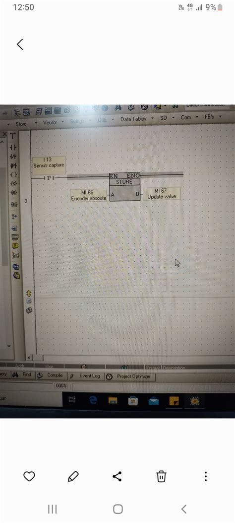 absolute encoder and oplc v350 35 t2 vision and samba plc hmi controllers and visilogic software