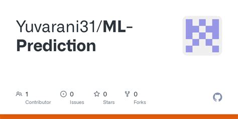 GitHub Yuvarani31 ML Prediction