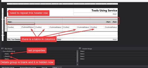 tablix header row on each page not working microsoft qanda