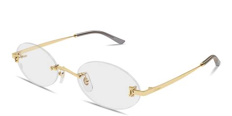 Buy Cartier Double C De Cartier Rimless Oval Eyeglasses Online