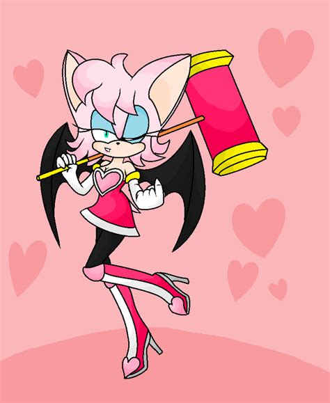 Rouge And Amy Fusion By Glittzercat On Deviantart