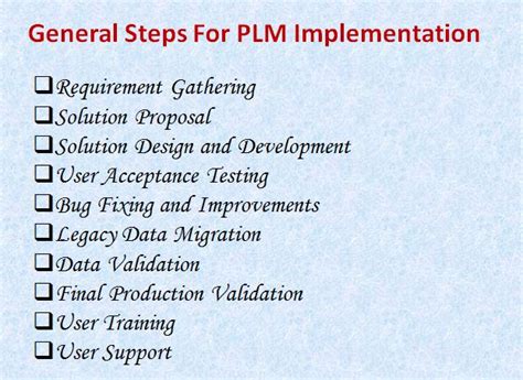Different Stages Of PLM Implementation Project Technolads