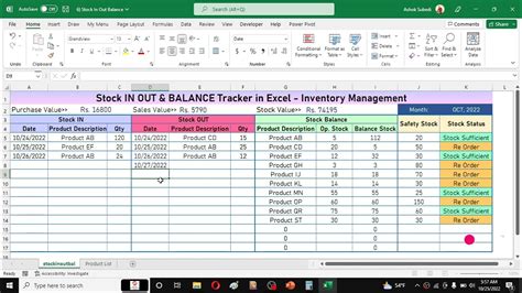 Free Excel Warehouse Inventory Template With Formulas Prntbl