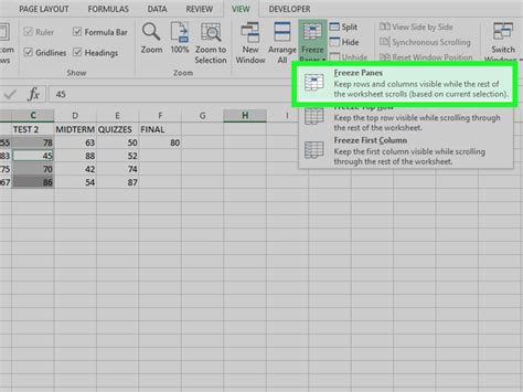 how do you freeze panes in excel windows 10 printable online