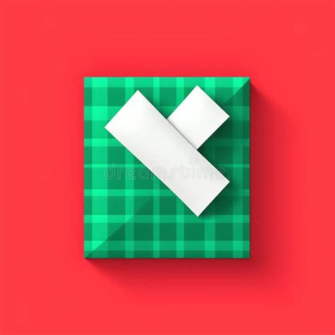 generative ai 3d vector wrong checkmark stock illustration